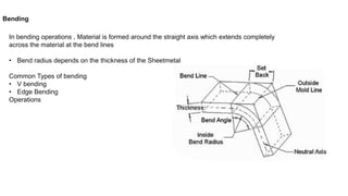 Sheetmetal design | PPTX