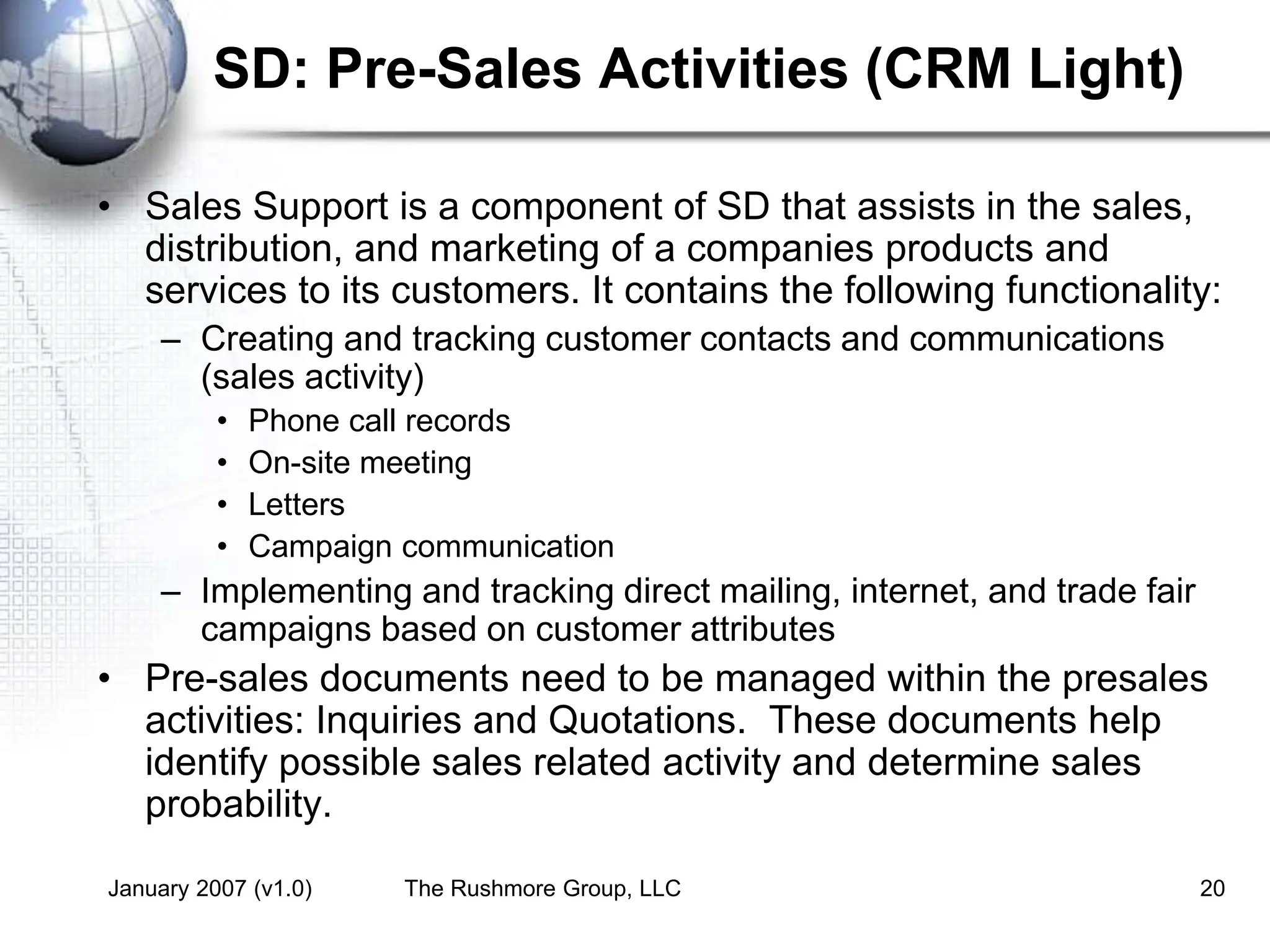 Sap Sd Module Overview Ppt For Beginners Ppt
