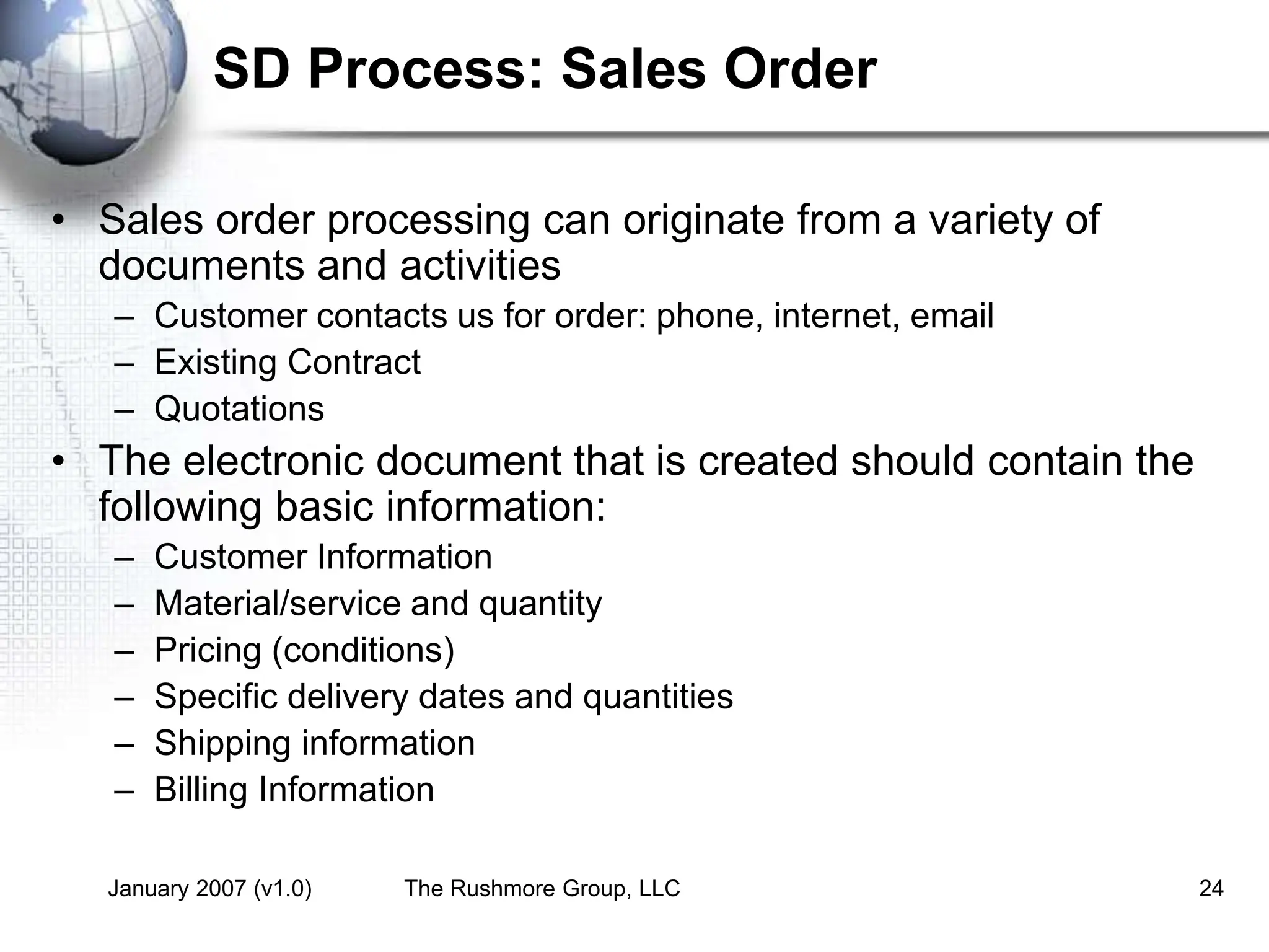 Sap Sd Module Overview Ppt For Beginners Ppt