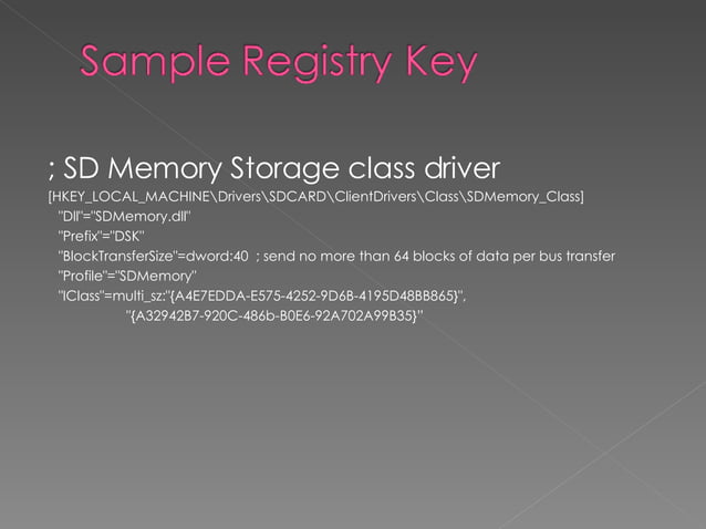 Sd Card WCE Driver Architecture | PPT