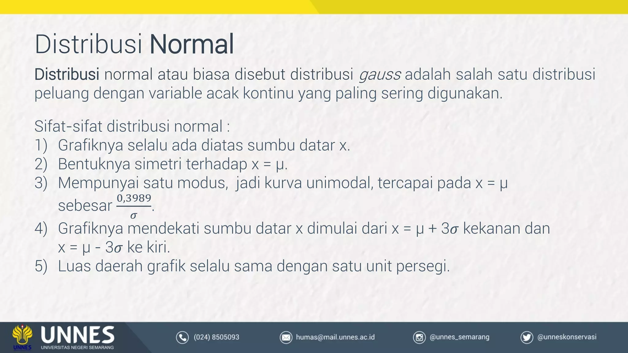 Statistika Deskriptif - Distribusi Normal | PDF