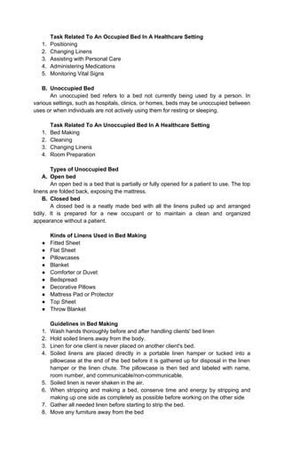 SEMI DETAILED LESSON PLAN FOR BED MAKE UP | DOCX