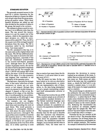 Standard Deviation, Standard Error | PDF