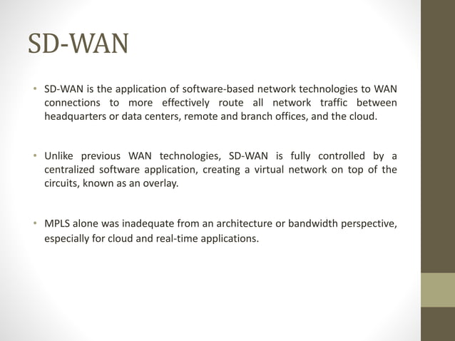 SD-WAN | PPTX