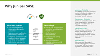 Juniper SD-WAN ENABLES Secure Access Service Edge | PPTX