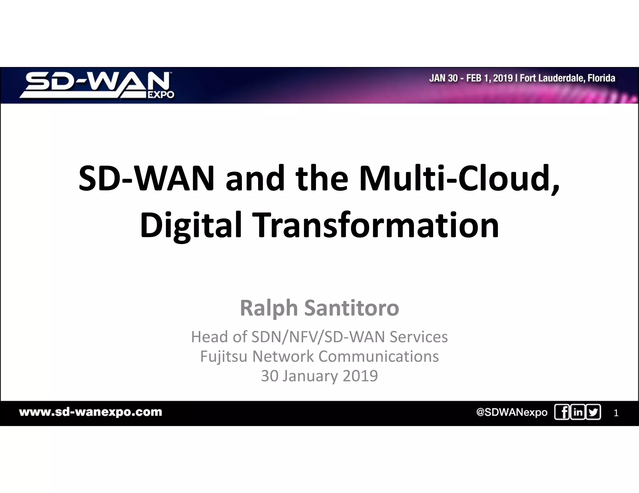 SD-WAN and the Multi-Cloud Digital Transformation | PDF