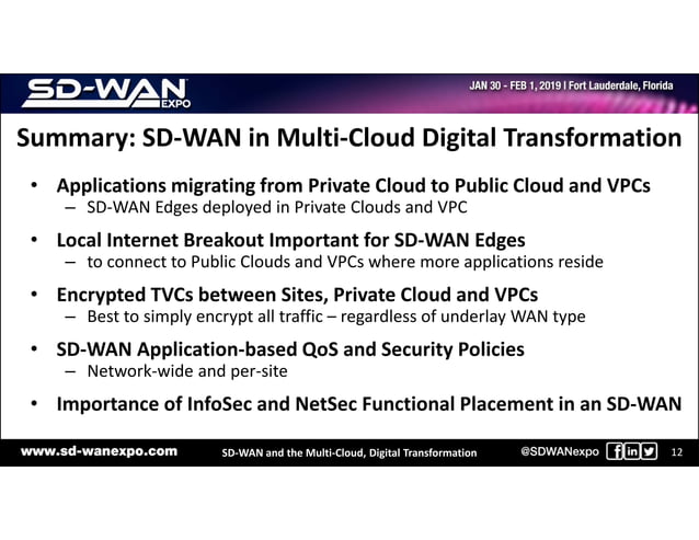 SD-WAN and the Multi-Cloud Digital Transformation | PPT