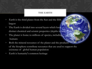 One Earth; Many Worlds | PPTX | Geography | Science