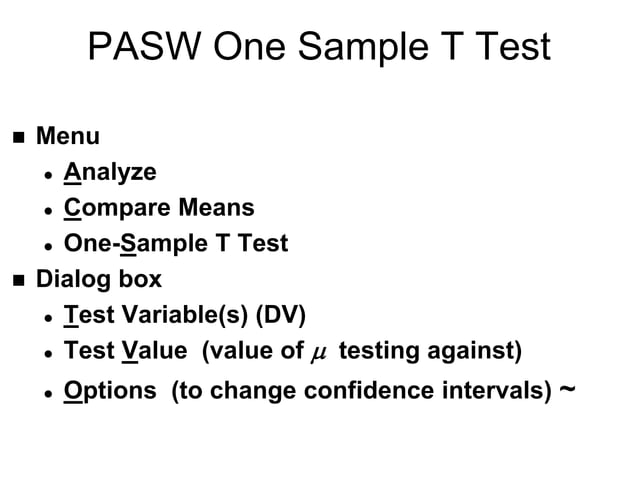 -SD 12 Comparing Means - One & Paired-sample t-test.ppt