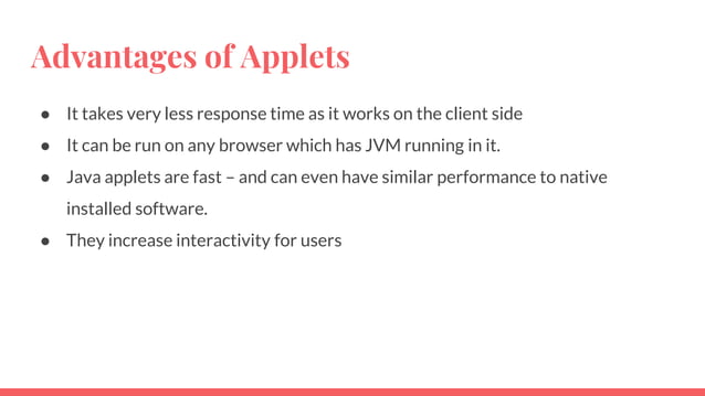 Applets in Java | PPTX