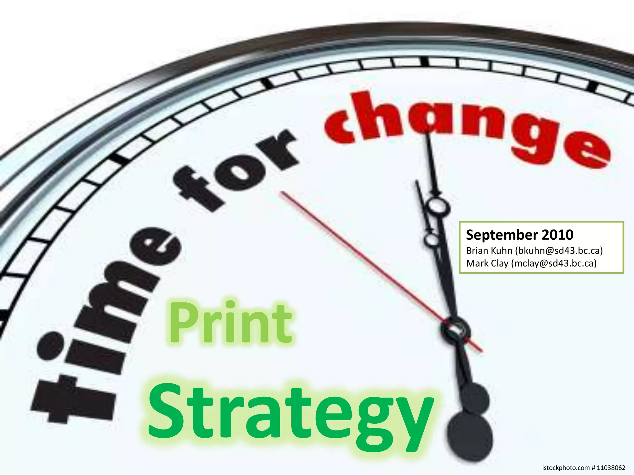 Sd43 school district print strategy | PPT