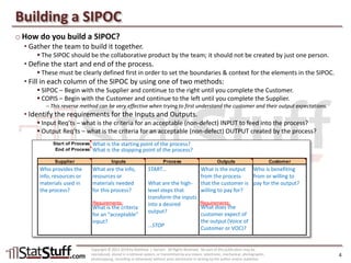 Building a SIPOC with Matt Hansen at StatStuff | PPTX
