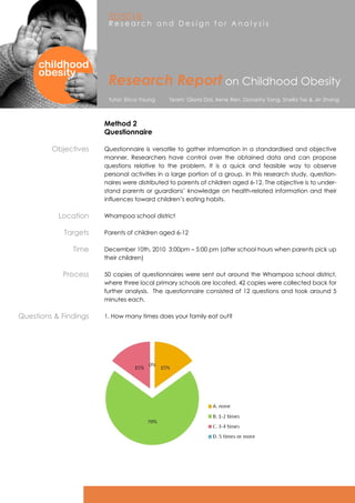 Childhood Obesity Research Report | PDF