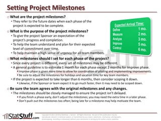 Setting Project Milestones with Matt Hansen at StatStuff | PPT
