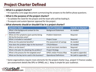 Building a Project Charter with Matt Hansen at StatStuff | PPTX