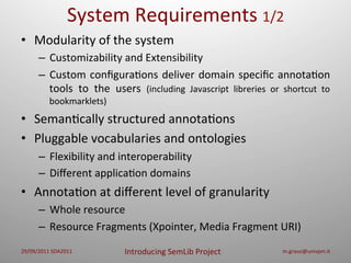 Sda2011 introducing sem lib project | PDF | Web Design and HTML | Internet