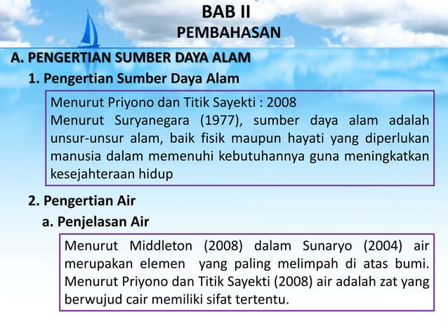 SDA (Air) Presentasi | PPTX