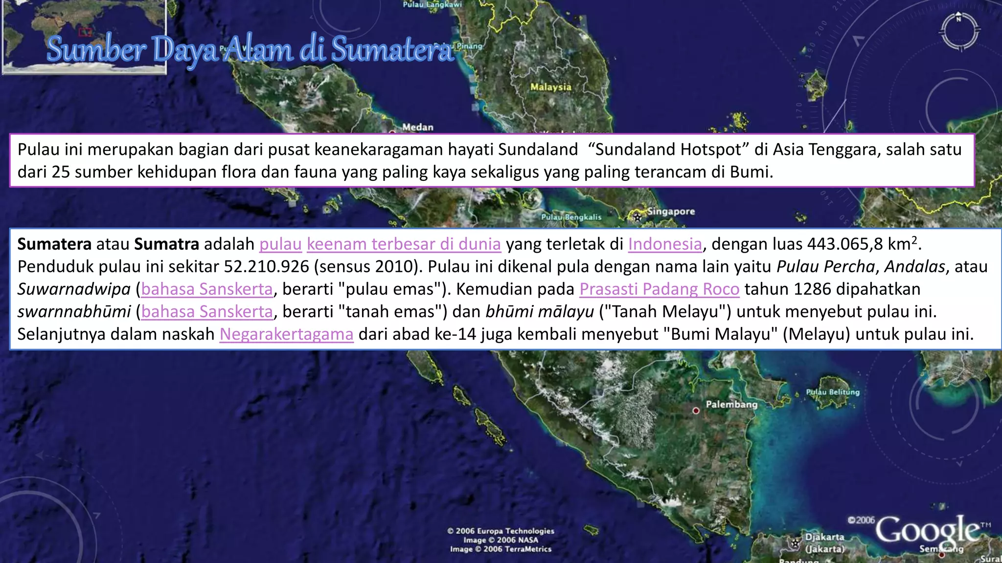 Sumber Daya Alam di Sumatera | PPTX
