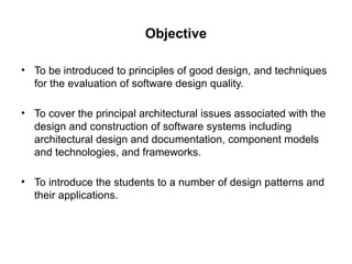 Software Design and Architecture - Introduction | PPTX