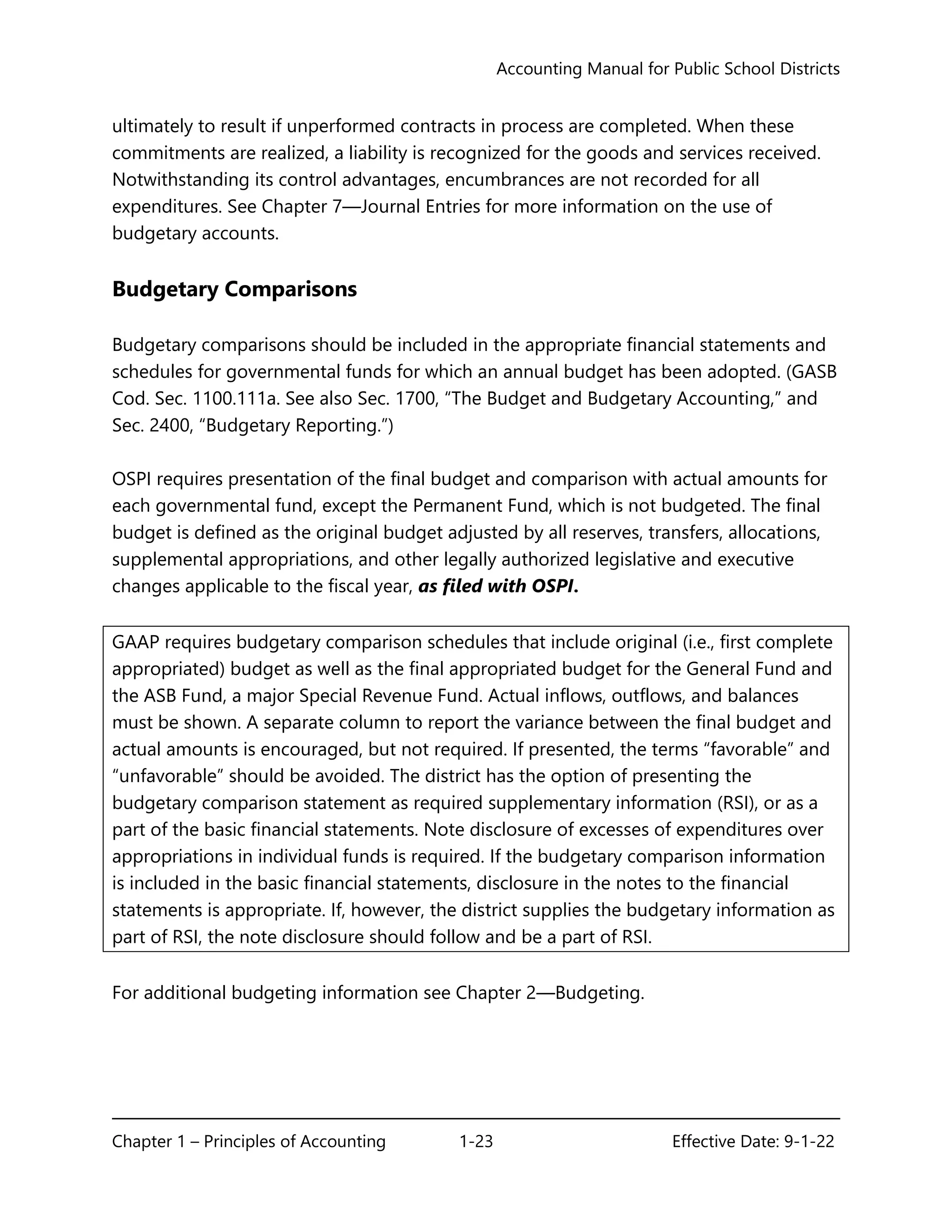 2022-2023 OSPI Accounting Manual | PDF