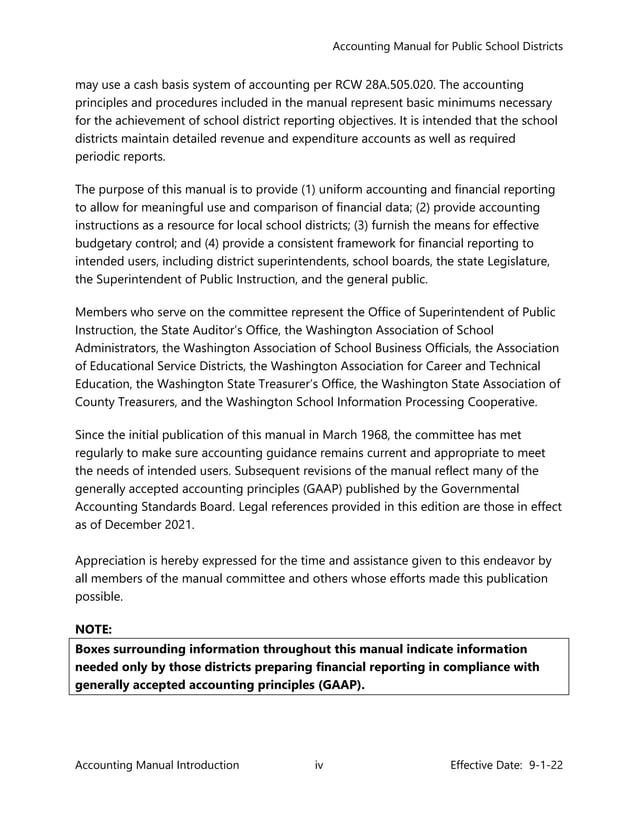 2022-2023 OSPI Accounting Manual | PDF