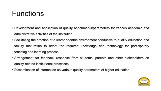 Naac accreditation process and Nirf ranking pptx | PPTX