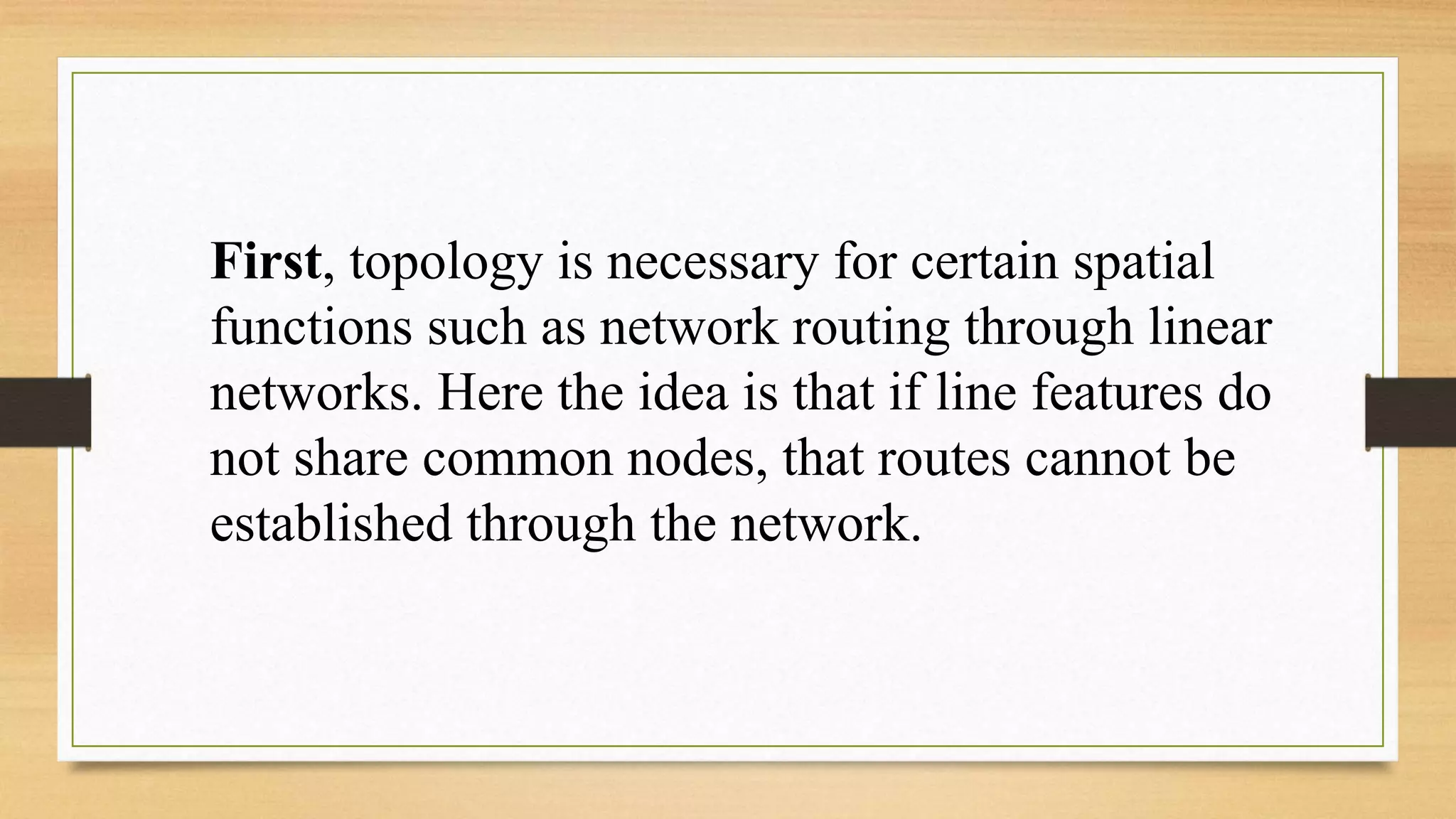 Topology In Gis Pptx Databases Computer Software And Applications