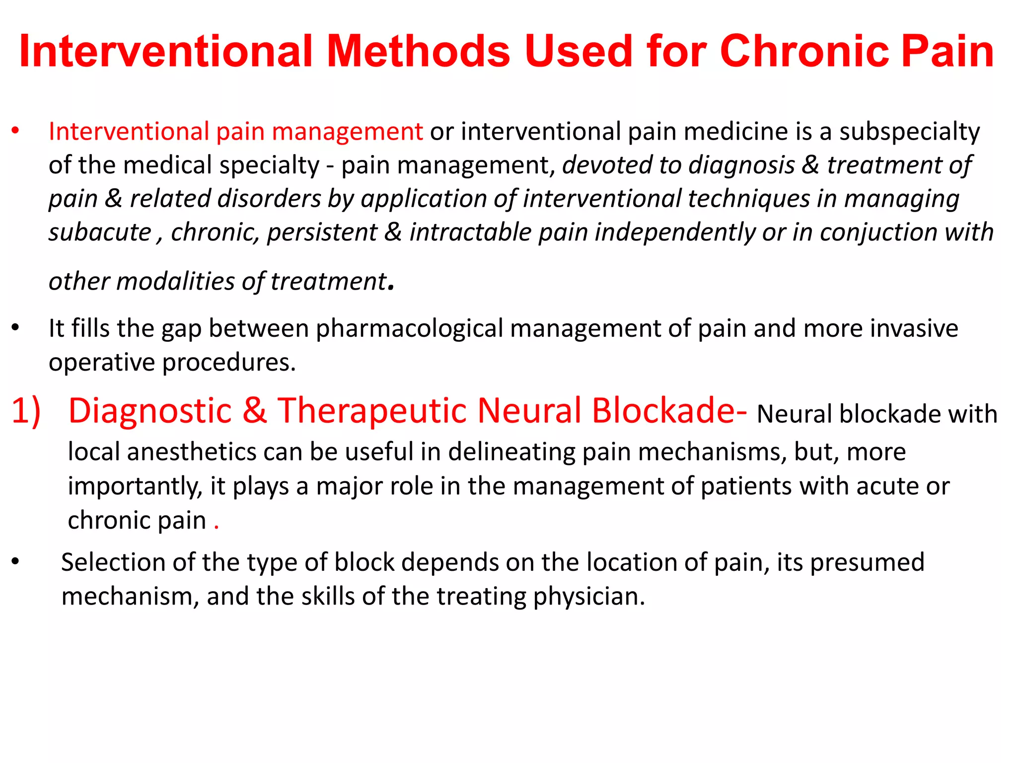 Chronic pain assessment & management | PPTX