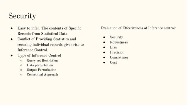 Statistical Databases | PDF