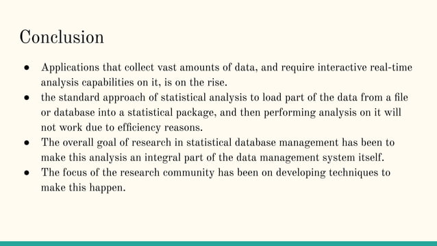 Statistical Databases | PDF