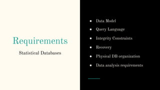 Statistical Databases | PDF