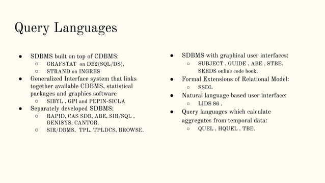 Statistical Databases | PDF