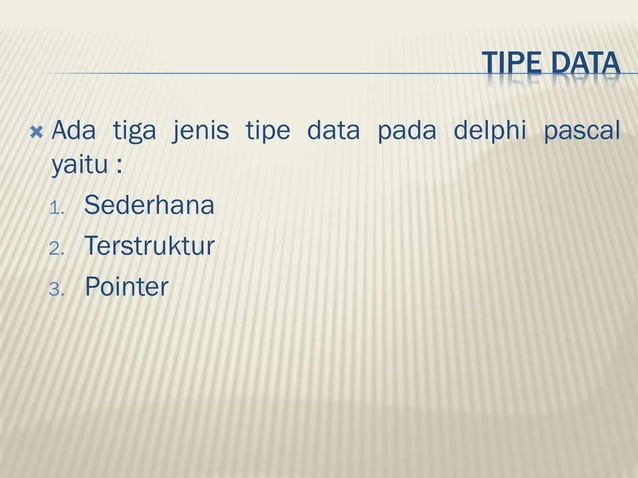 Sd bab 1 (pengantar struktur data) | PPT