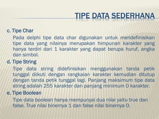 Sd bab 1 (pengantar struktur data) | PPT