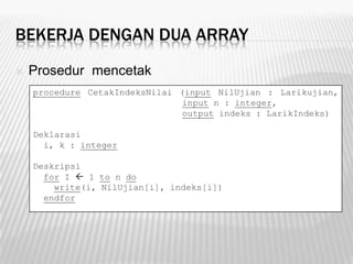 Sd bab 2 (array) | PPT