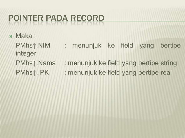 Sd bab 7 (pointer) | PPT