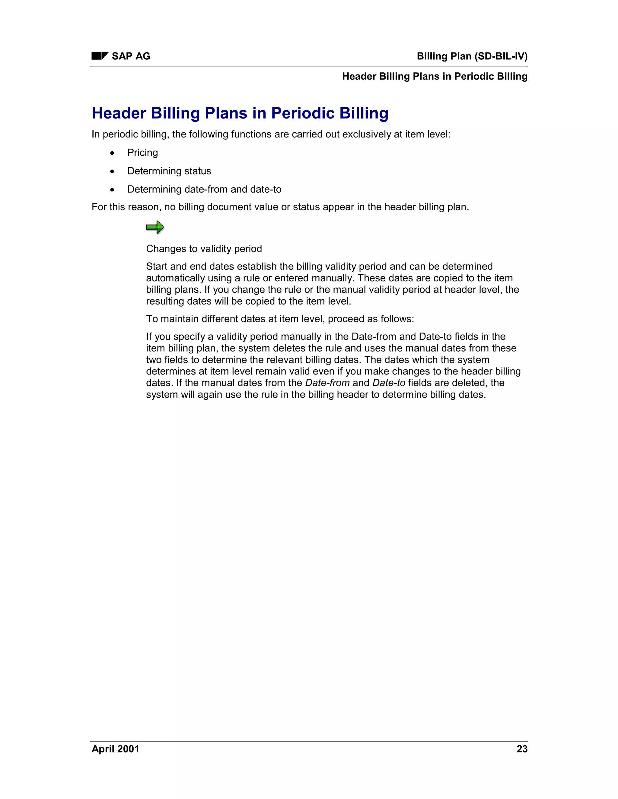 Sd billing plan | PDF