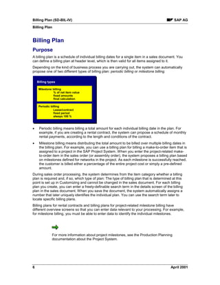 Sd billing plan | PDF