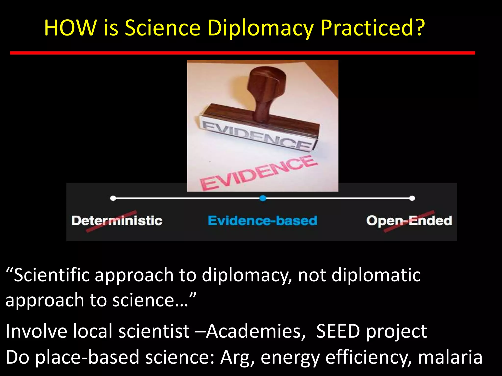 Science Diplomacy: Why, Where and How | PPTX