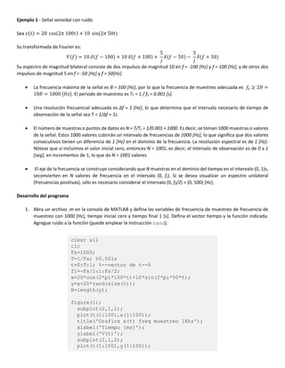 Sistemas de comunicaciones - Práctica 03 | PDF