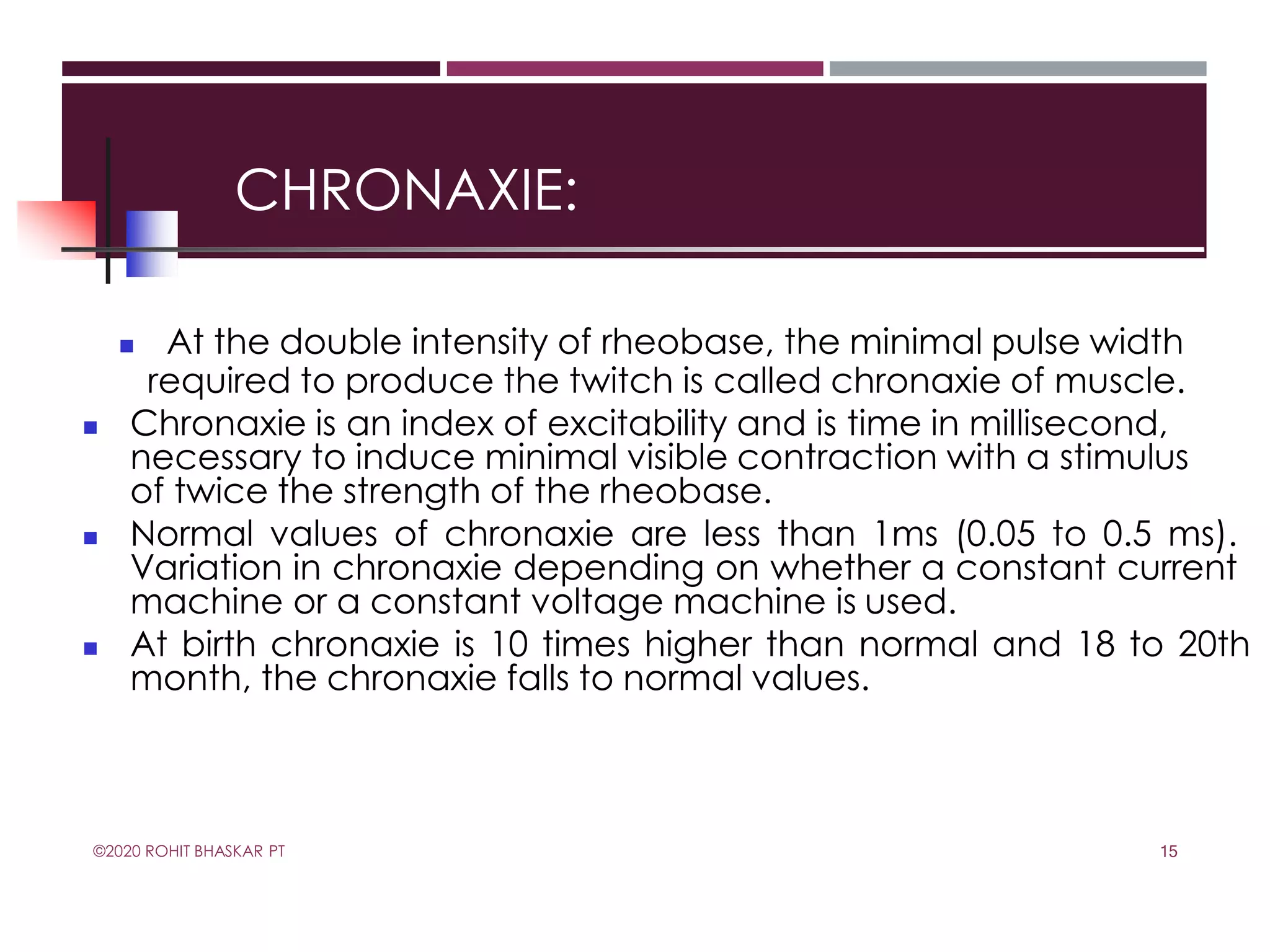 Strength Duration Curve: Dr Rohit Bhaskar | PDF