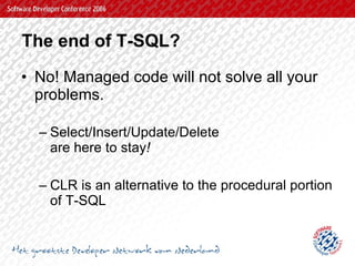 SDC - Programming the CLR in SQL Server 2005.ppt (1.51 MB) | PPT | Databases | Computer Software ...