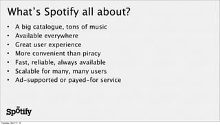 Spotify architecture - Pressing play | PDF