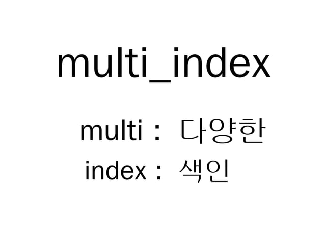 [Sdc 3rd] Boost multi_index | PPT