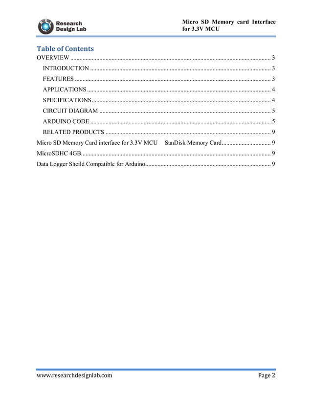 Micro SD Memory Card Interface for 3.3V MCU | PDF | Computer Peripherals | Computing
