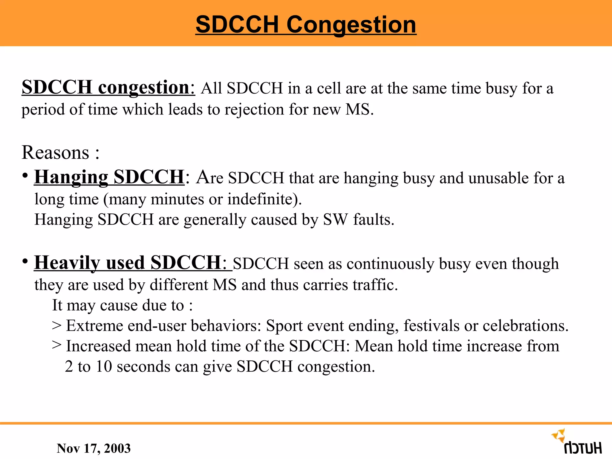 GSM Channel concept and SDCCH | PPT