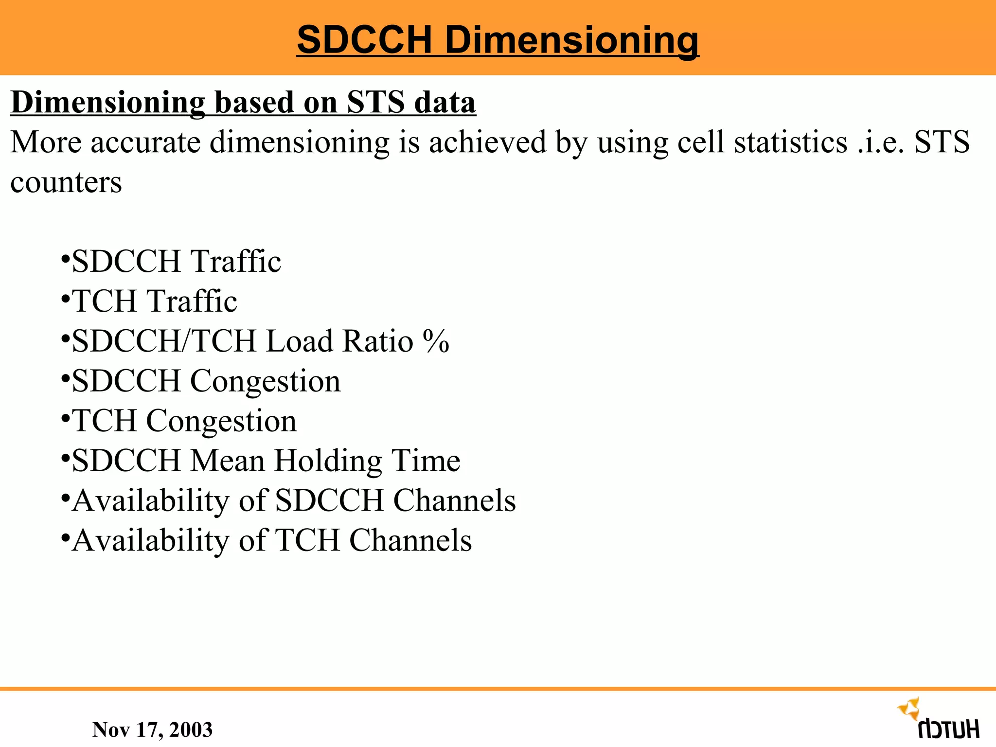 GSM Channel concept and SDCCH | PPT