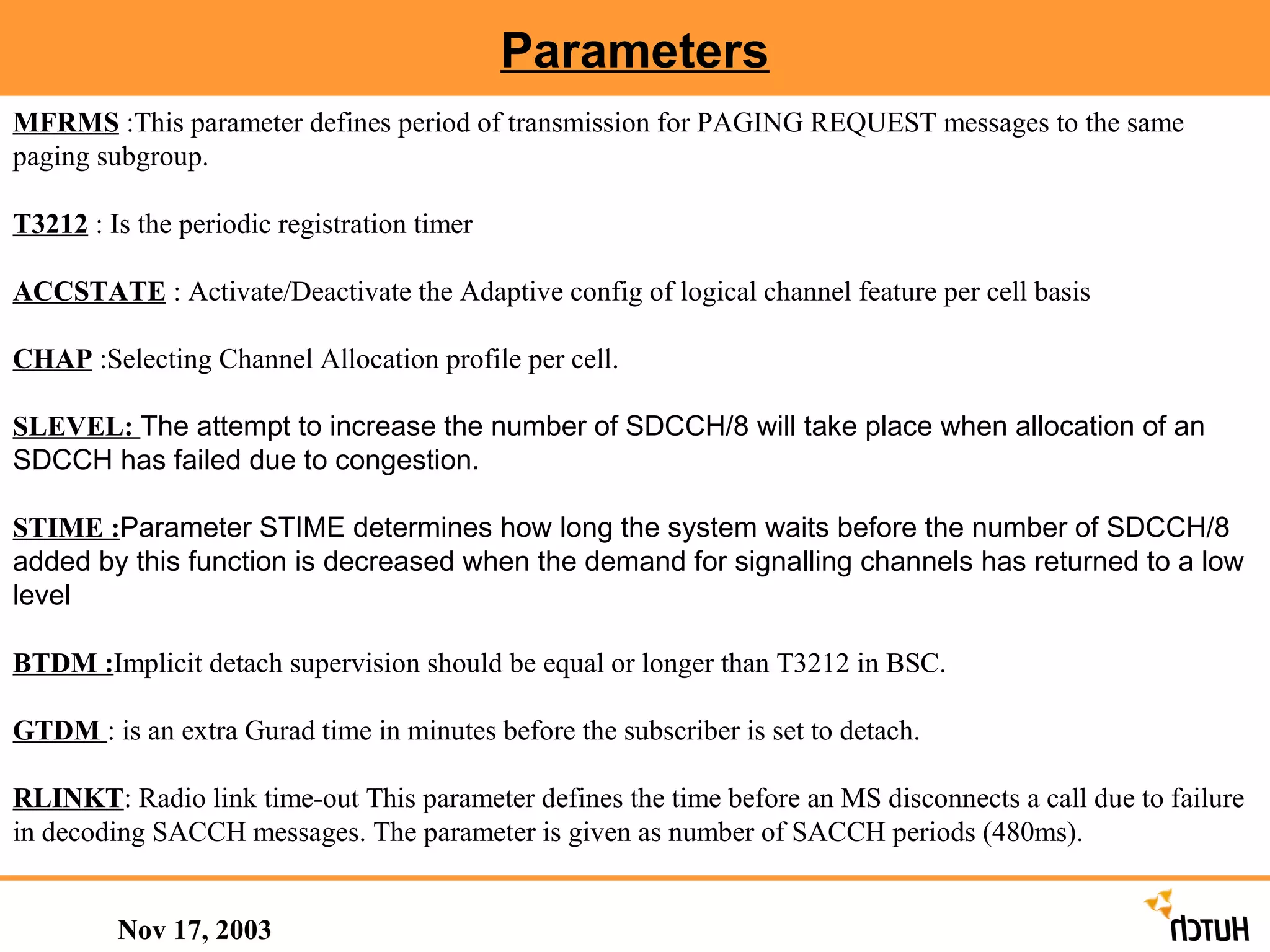 GSM Channel concept and SDCCH | PPT