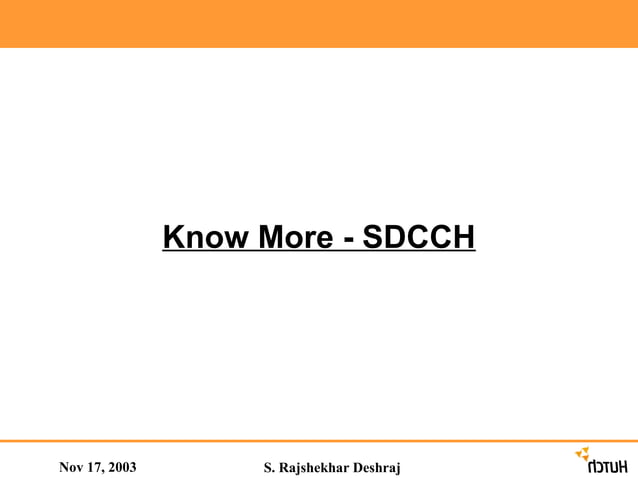 GSM Channel concept and SDCCH | PPT