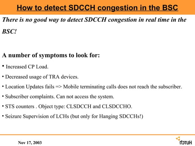 GSM Channel concept and SDCCH | PPT